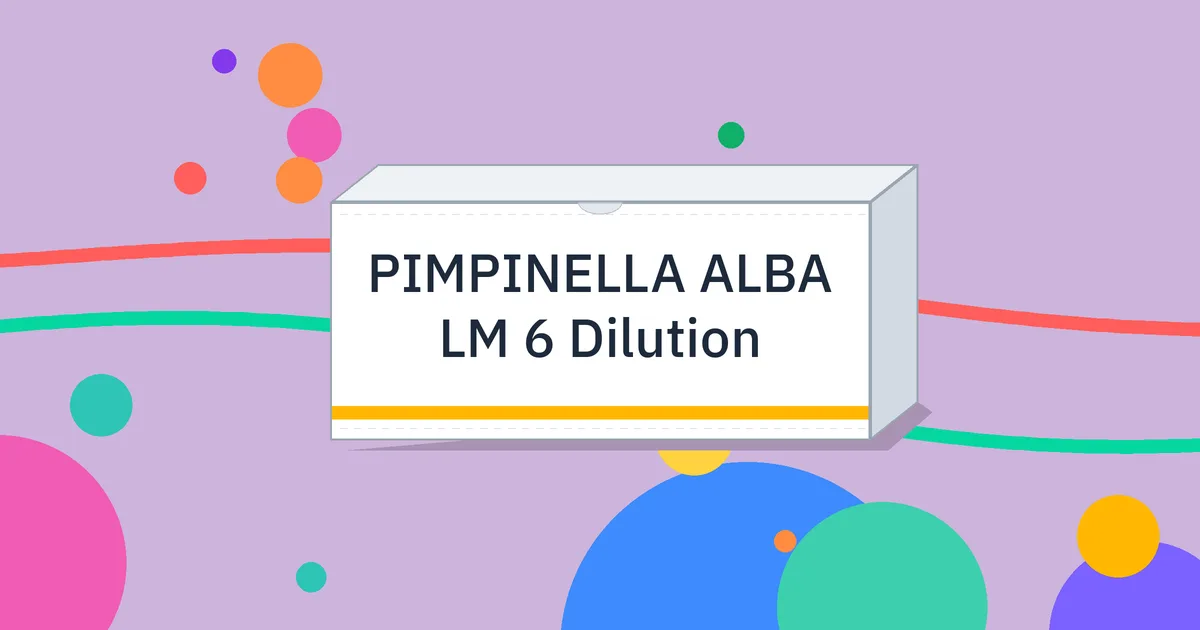 Symbolbild: Packung mit der Aufschrift PIMPINELLA ALBA LM 6 Dilution (PZN 13643828) – Verfügbarkeit und Bezug in Apotheken in Frankfurt am Main