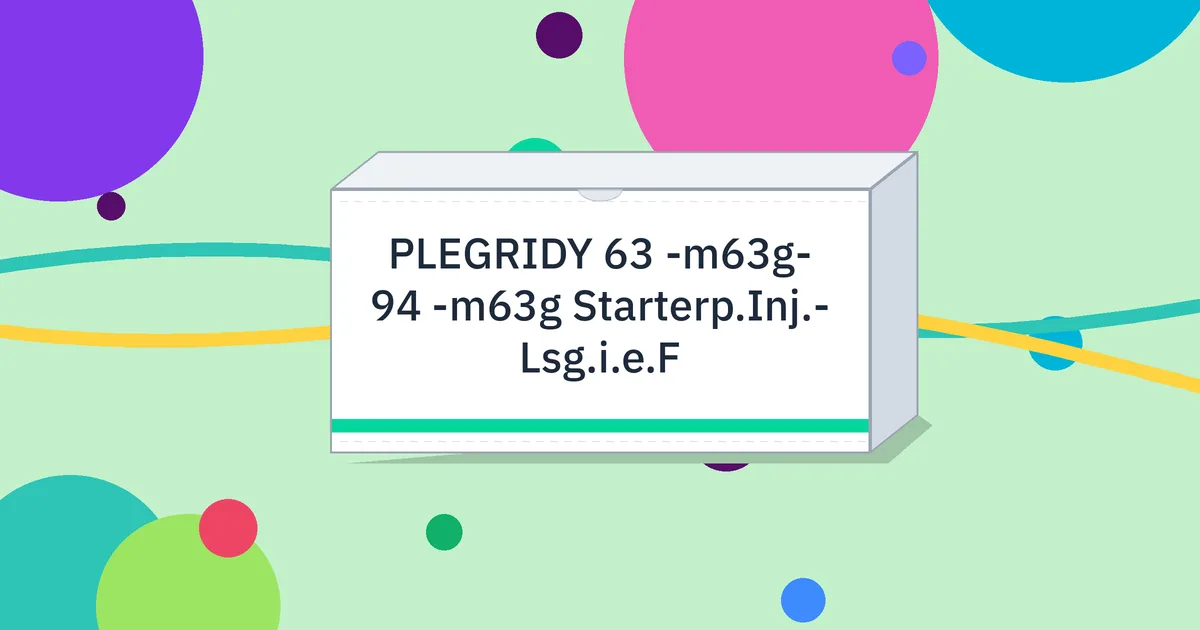 Symbolbild: Packung mit der Aufschrift PLEGRIDY 63 -m63g-94 -m63g Starterp.Inj.-Lsg.i.e.F (PZN 12459092) – Verfügbarkeit und Bezug in Apotheken in Frankfurt am Main