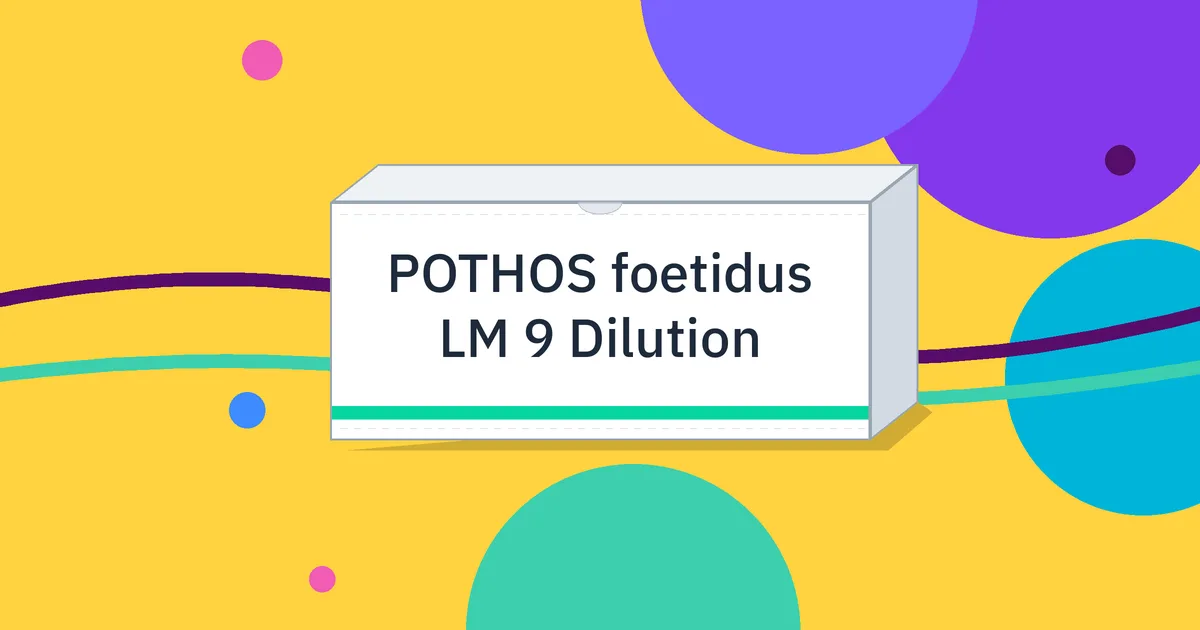 Symbolbild: Packung mit der Aufschrift POTHOS foetidus LM 9 Dilution (PZN 13666077) – Verfügbarkeit und Bezug in Apotheken in Frankfurt am Main