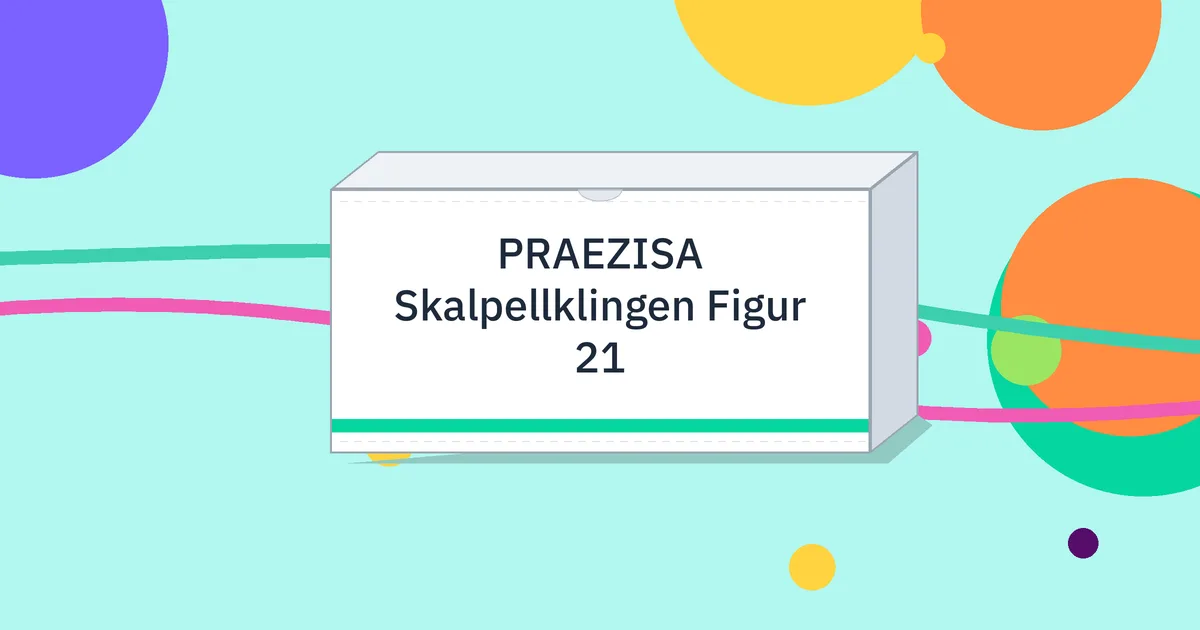 Symbolbild: Packung mit der Aufschrift PRAEZISA Skalpellklingen Figur 21 (PZN 09619735) – Verfügbarkeit und Bezug in Apotheken in Frankfurt am Main