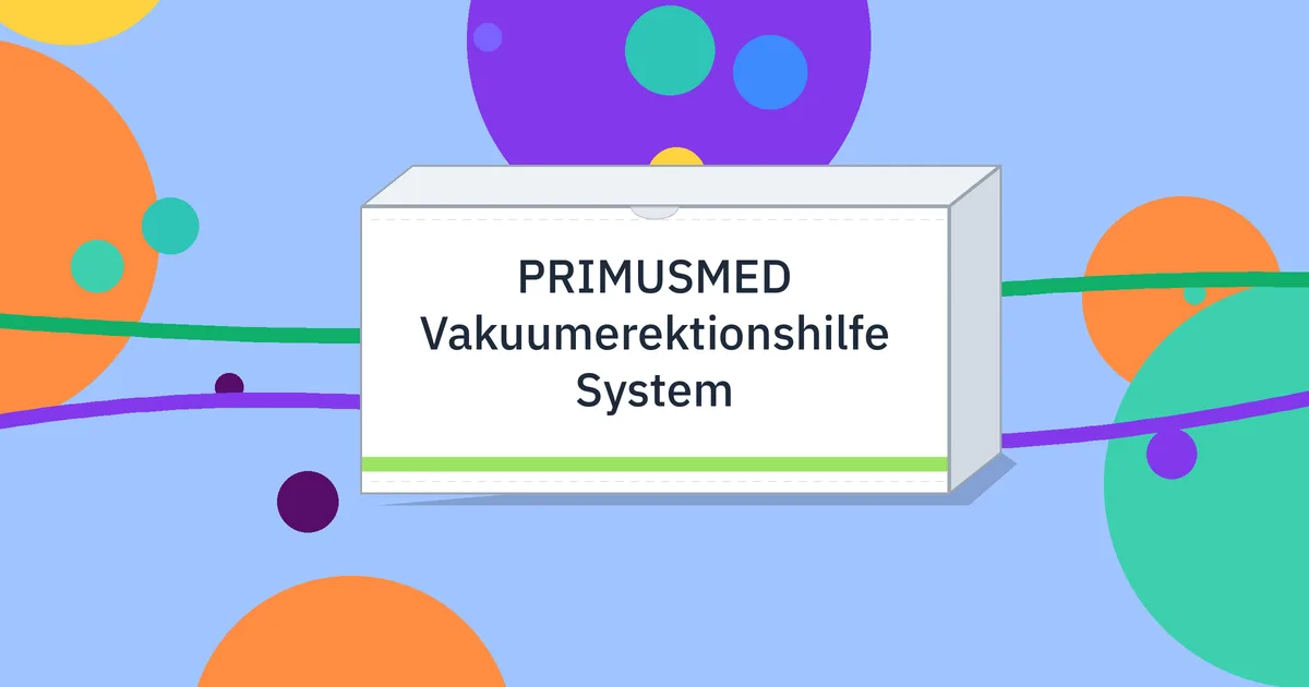 Symbolbild: Packung mit der Aufschrift PRIMUSMED Vakuumerektionshilfe System (PZN 09124643) – Verfügbarkeit und Bezug in Apotheken in Frankfurt am Main