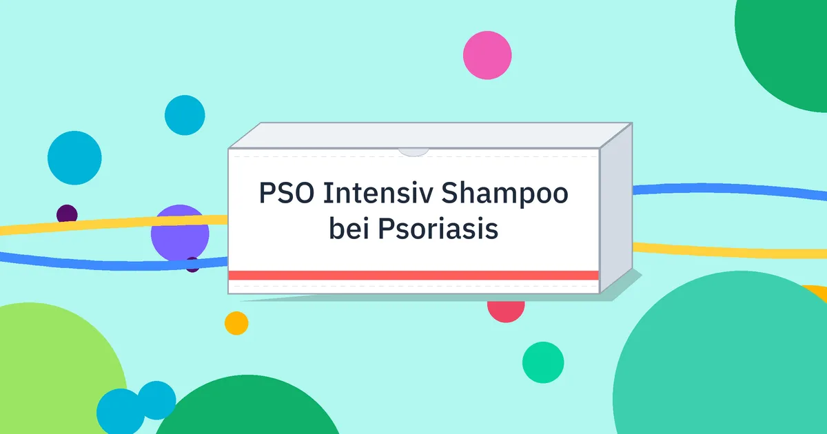Symbolbild: Packung mit der Aufschrift PSO Intensiv Shampoo bei Psoriasis (PZN 17544164) – Verfügbarkeit und Bezug in Apotheken in Frankfurt am Main