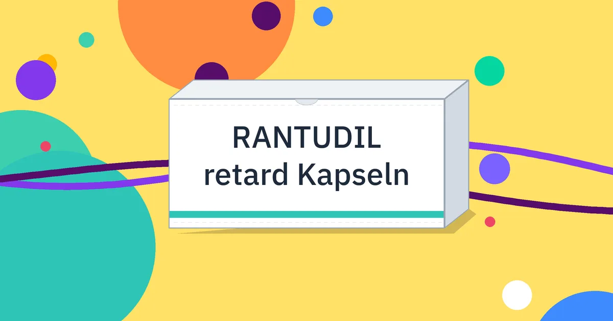 Symbolbild: Packung mit der Aufschrift RANTUDIL retard Kapseln (PZN 03152696) – Verfügbarkeit und Bezug in Apotheken in Frankfurt am Main