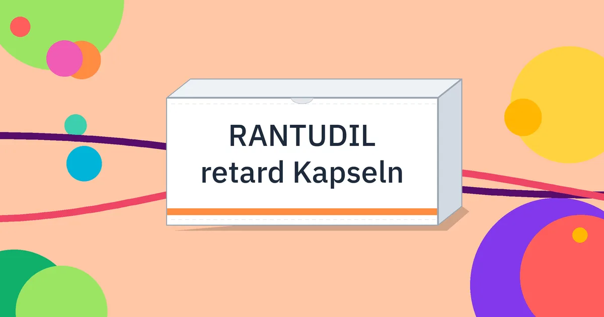 Symbolbild: Packung mit der Aufschrift RANTUDIL retard Kapseln (PZN 00162458) – Verfügbarkeit und Bezug in Apotheken in Frankfurt am Main