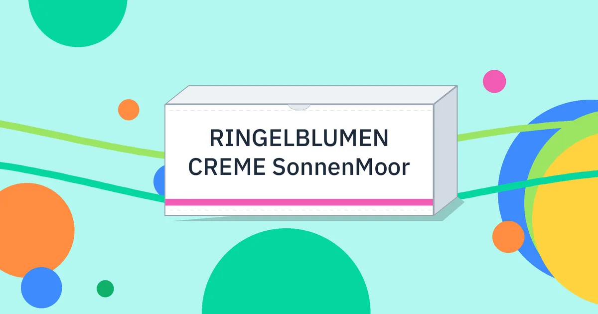 Symbolbild: Packung mit der Aufschrift RINGELBLUMEN CREME SonnenMoor (PZN 15607340) – Verfügbarkeit und Bezug in Apotheken in Frankfurt am Main