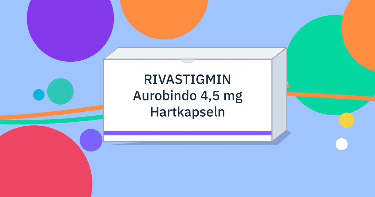 Symbolbild: Packung mit der Aufschrift RIVASTIGMIN Aurobindo 4,5 mg Hartkapseln (PZN 04134424) – Verfügbarkeit und Bezug in Apotheken in Frankfurt am Main