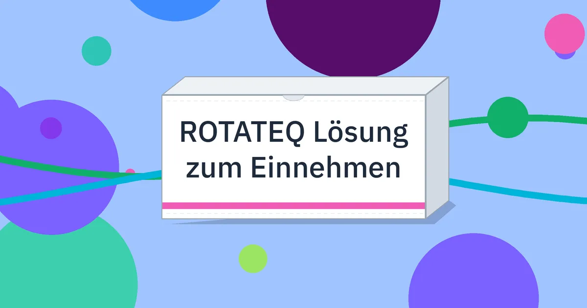 Symbolbild: Packung mit der Aufschrift ROTATEQ Lösung zum Einnehmen (PZN 17923223) – Verfügbarkeit und Bezug in Apotheken in Frankfurt am Main