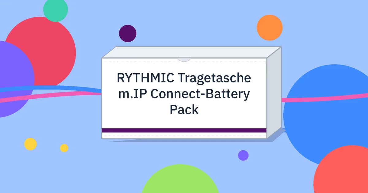 Symbolbild: Packung mit der Aufschrift RYTHMIC Tragetasche m.IP Connect-Battery Pack (PZN 17865247) – Verfügbarkeit und Bezug in Apotheken in Frankfurt am Main