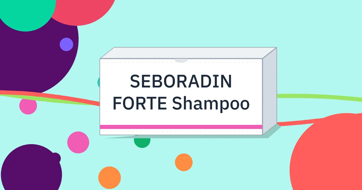 Symbolbild: Packung mit der Aufschrift SEBORADIN FORTE Shampoo (PZN 18402064) – Verfügbarkeit und Bezug in Apotheken in Frankfurt am Main