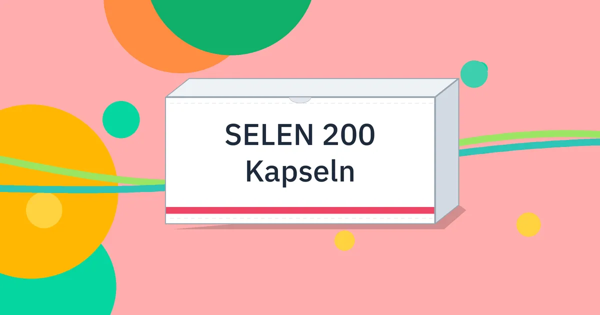 Symbolbild: Packung mit der Aufschrift SELEN 200 Kapseln (PZN 06435012) – Verfügbarkeit und Bezug in Apotheken in Frankfurt am Main