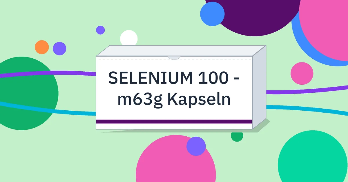 Symbolbild: Packung mit der Aufschrift SELENIUM 100 -m63g Kapseln (PZN 15569154) – Verfügbarkeit und Bezug in Apotheken in Frankfurt am Main