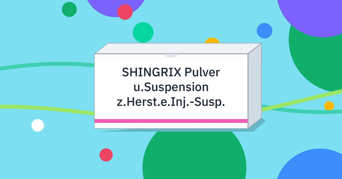 Symbolbild: Packung mit der Aufschrift SHINGRIX Pulver u.Suspension z.Herst.e.Inj.-Susp. (PZN 19876516) – Verfügbarkeit und Bezug in Apotheken in Frankfurt am Main