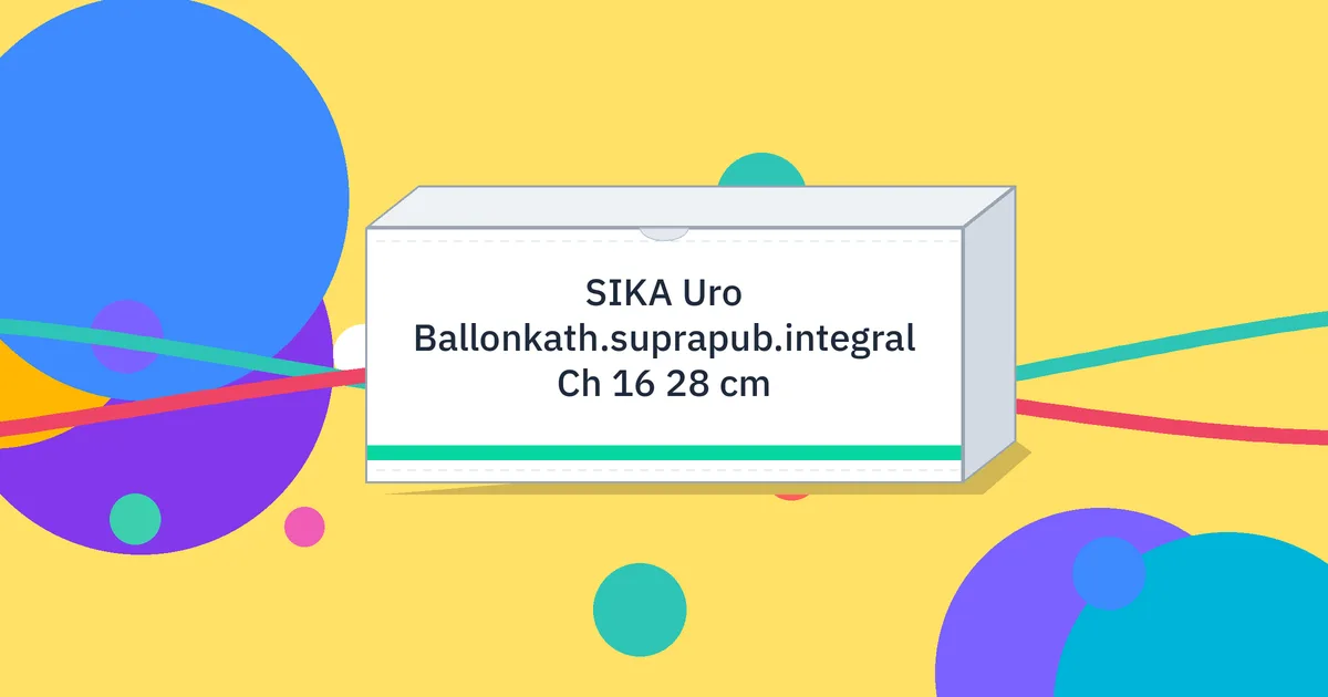Symbolbild: Packung mit der Aufschrift SIKA Uro Ballonkath.suprapub.integral Ch 16 28 cm (PZN 03404778) – Verfügbarkeit und Bezug in Apotheken in Frankfurt am Main