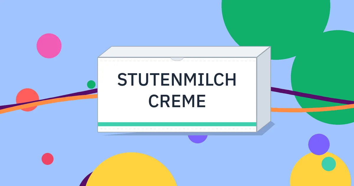 Symbolbild: Packung mit der Aufschrift STUTENMILCH CREME (PZN 04374393) – Verfügbarkeit und Bezug in Apotheken in Frankfurt am Main