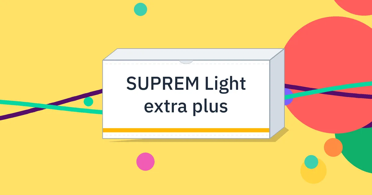 Symbolbild: Packung mit der Aufschrift SUPREM Light extra plus (PZN 08835951) – Verfügbarkeit und Bezug in Apotheken in Frankfurt am Main