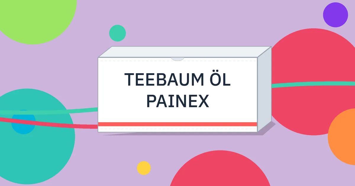 Symbolbild: Packung mit der Aufschrift TEEBAUM ÖL PAINEX (PZN 10047209) – Verfügbarkeit und Bezug in Apotheken in Frankfurt am Main
