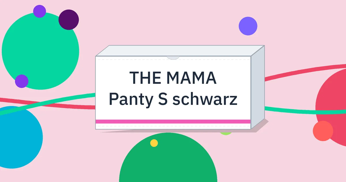Symbolbild: Packung mit der Aufschrift THE MAMA Panty S schwarz (PZN 19706263) – Verfügbarkeit und Bezug in Apotheken in Frankfurt am Main