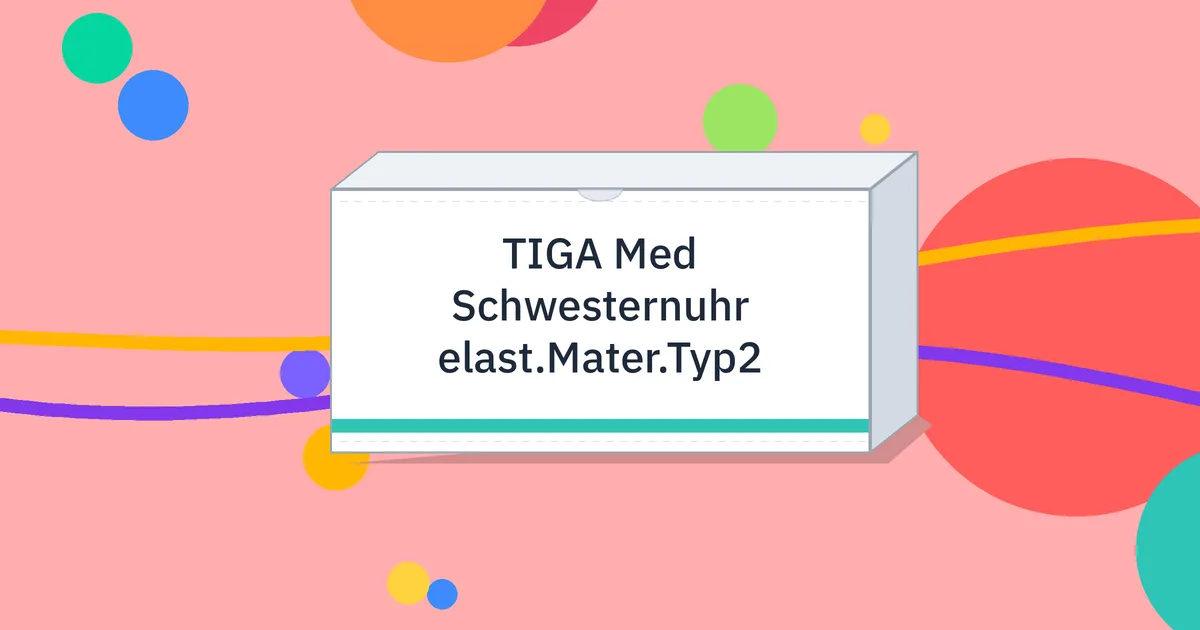 Symbolbild: Packung mit der Aufschrift TIGA Med Schwesternuhr elast.Mater.Typ2 (PZN 06839117) – Verfügbarkeit und Bezug in Apotheken in Frankfurt am Main
