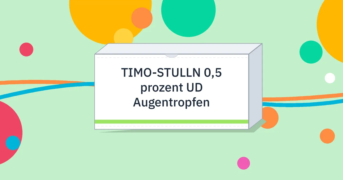 Symbolbild: Packung mit der Aufschrift TIMO-STULLN 0,5 prozent UD Augentropfen (PZN 08653090) – Verfügbarkeit und Bezug in Apotheken in Frankfurt am Main