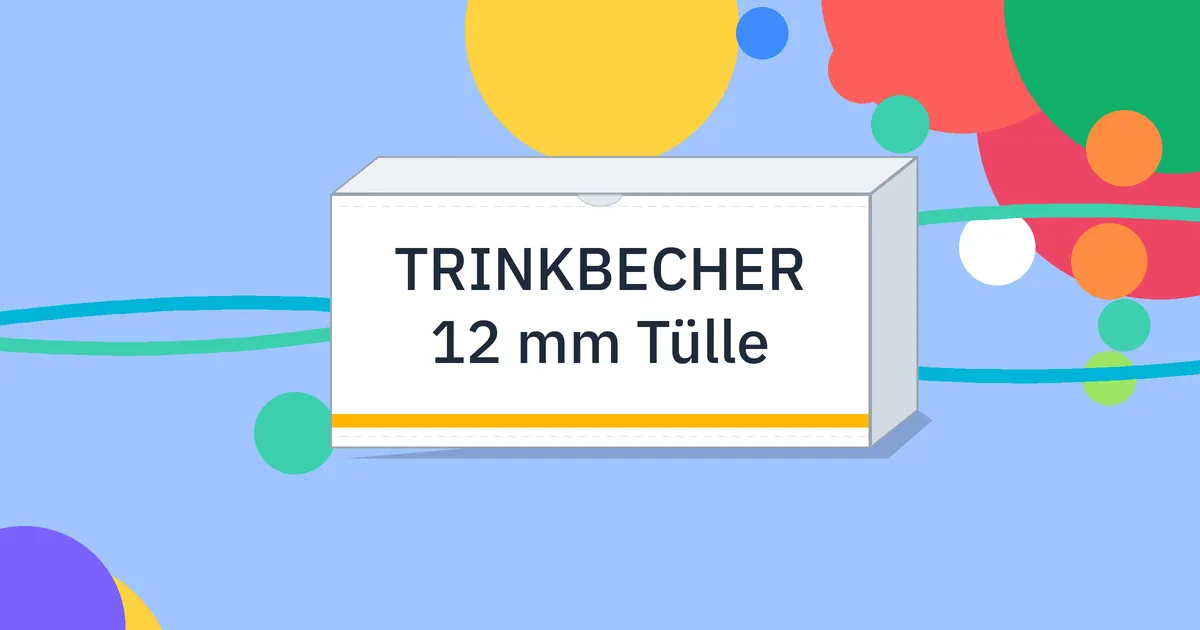 Symbolbild: Packung mit der Aufschrift TRINKBECHER 12 mm Tülle (PZN 04354404) – Verfügbarkeit und Bezug in Apotheken in Frankfurt am Main