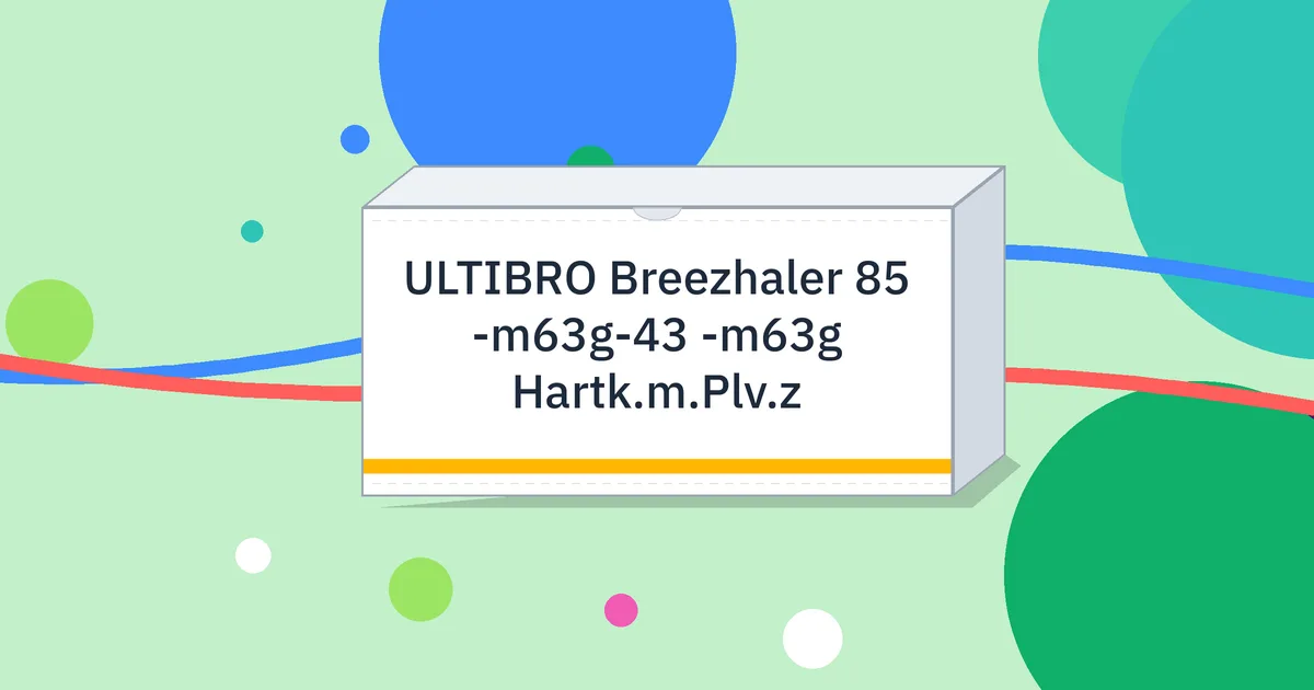 Symbolbild: Packung mit der Aufschrift ULTIBRO Breezhaler 85 -m63g-43 -m63g Hartk.m.Plv.z (PZN 16140192) – Verfügbarkeit und Bezug in Apotheken in Frankfurt am Main