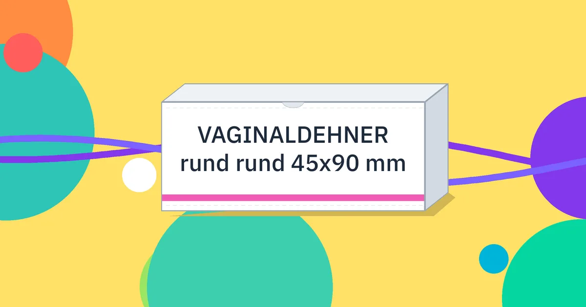 Symbolbild: Packung mit der Aufschrift VAGINALDEHNER rund rund 45x90 mm (PZN 07322876) – Verfügbarkeit und Bezug in Apotheken in Frankfurt am Main