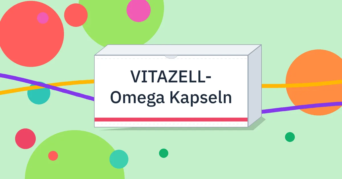 Symbolbild: Packung mit der Aufschrift VITAZELL-Omega Kapseln (PZN 11335376) – Verfügbarkeit und Bezug in Apotheken in Frankfurt am Main