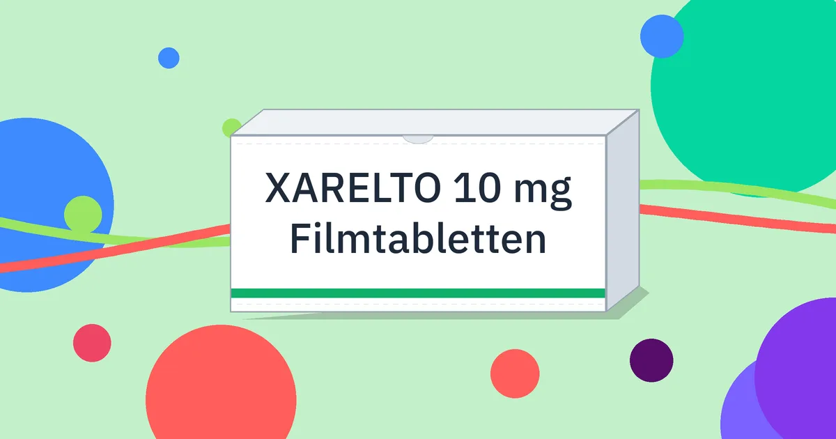 Symbolbild: Packung mit der Aufschrift XARELTO 10 mg Filmtabletten (PZN 20833908) – Verfügbarkeit und Bezug in Apotheken in Frankfurt am Main