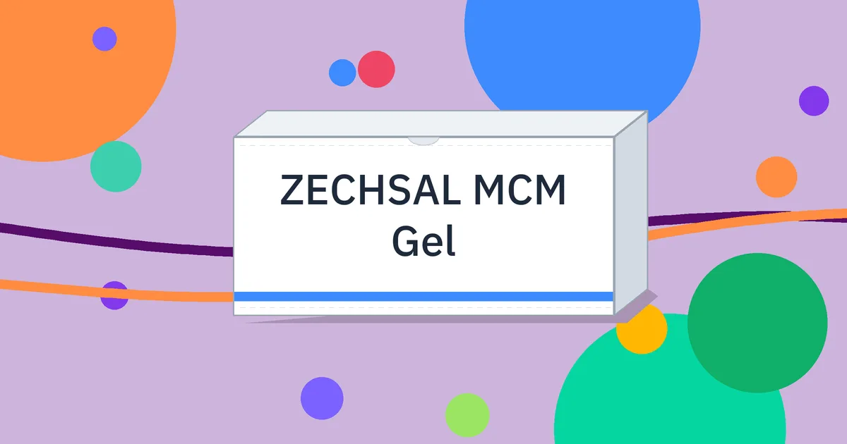 Symbolbild: Packung mit der Aufschrift ZECHSAL MCM Gel (PZN 16235886) – Verfügbarkeit und Bezug in Apotheken in Frankfurt am Main