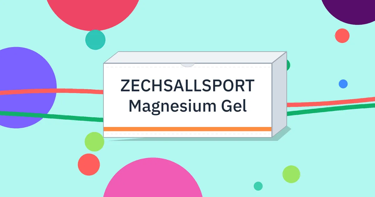 Symbolbild: Packung mit der Aufschrift ZECHSALLSPORT Magnesium Gel (PZN 16235923) – Verfügbarkeit und Bezug in Apotheken in Frankfurt am Main