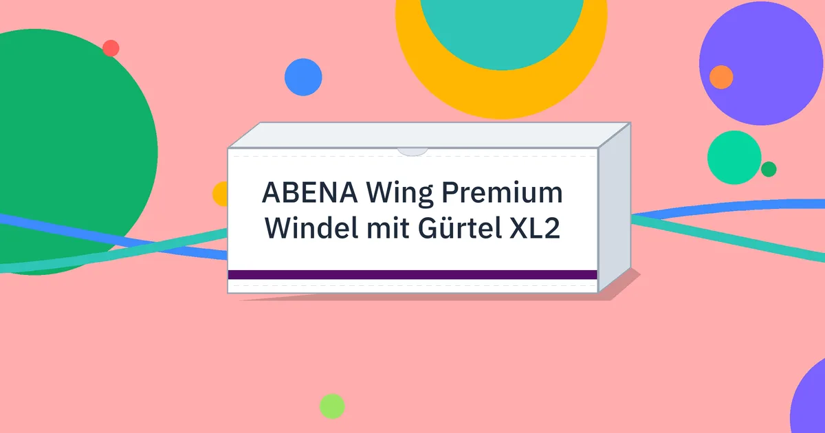 Symbolbild: Packung mit der Aufschrift ABENA Wing Premium Windel mit Gürtel XL2 (PZN 17468960) – Verfügbarkeit und Bezug in Apotheken in Frankfurt am Main