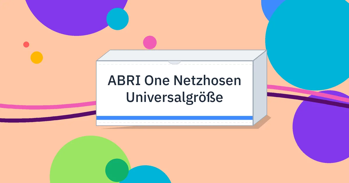 Symbolbild: Packung mit der Aufschrift ABRI One Netzhosen Universalgröße (PZN 00753627) – Verfügbarkeit und Bezug in Apotheken in Frankfurt am Main