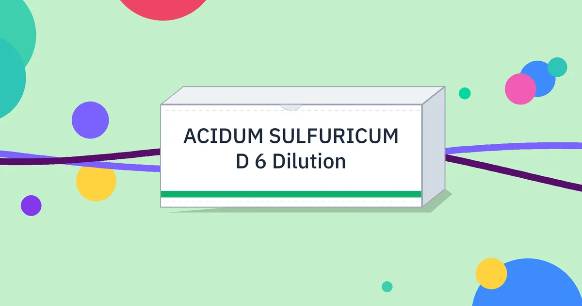Symbolbild: Packung mit der Aufschrift ACIDUM SULFURICUM D 6 Dilution (PZN 00009403) – Verfügbarkeit und Bezug in Apotheken in Frankfurt am Main