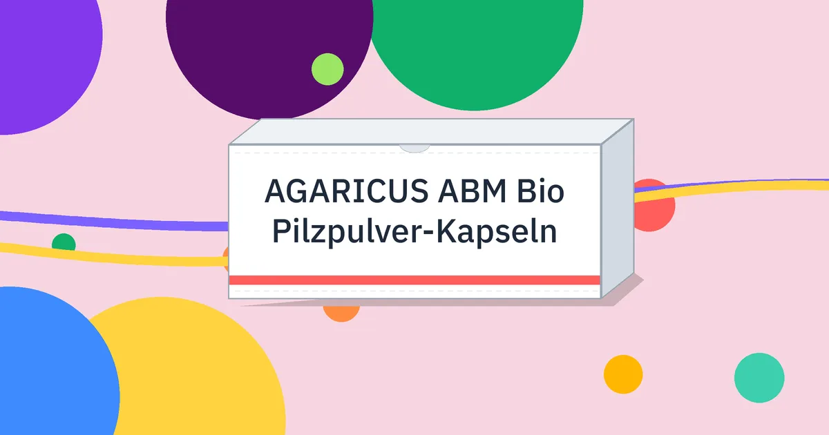 Symbolbild: Packung mit der Aufschrift AGARICUS ABM Bio Pilzpulver-Kapseln (PZN 19709942) – Verfügbarkeit und Bezug in Apotheken in Frankfurt am Main