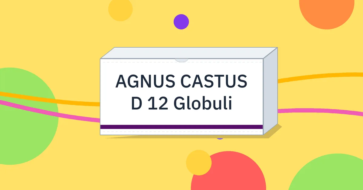 Symbolbild: Packung mit der Aufschrift AGNUS CASTUS D 12 Globuli (PZN 04202060) – Verfügbarkeit und Bezug in Apotheken in Frankfurt am Main