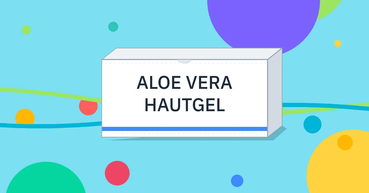 Symbolbild: Packung mit der Aufschrift ALOE VERA HAUTGEL (PZN 13513847) – Verfügbarkeit und Bezug in Apotheken in Frankfurt am Main