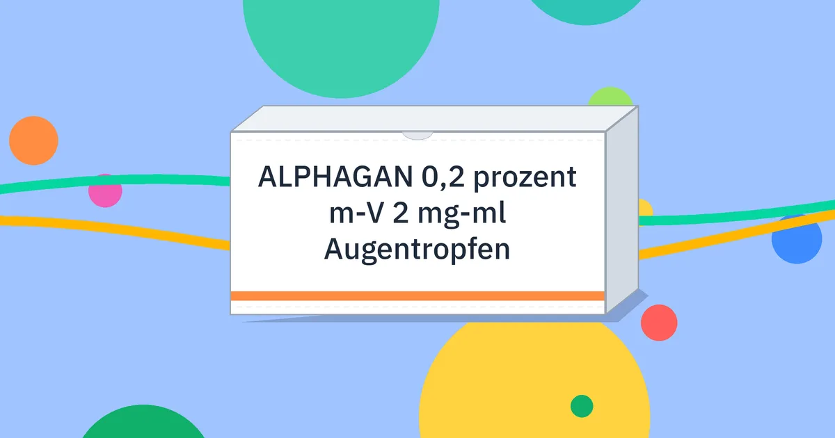 Symbolbild: Packung mit der Aufschrift ALPHAGAN 0,2 prozent m-V 2 mg-ml Augentropfen (PZN 01429142) – Verfügbarkeit und Bezug in Apotheken in Frankfurt am Main