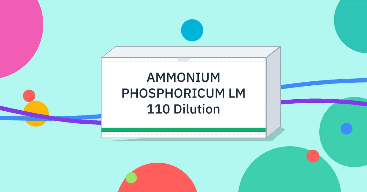 Symbolbild: Packung mit der Aufschrift AMMONIUM PHOSPHORICUM LM 110 Dilution (PZN 13322567) – Verfügbarkeit und Bezug in Apotheken in Frankfurt am Main