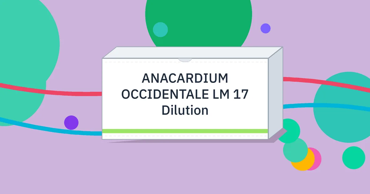 Symbolbild: Packung mit der Aufschrift ANACARDIUM OCCIDENTALE LM 17 Dilution (PZN 13327470) – Verfügbarkeit und Bezug in Apotheken in Frankfurt am Main