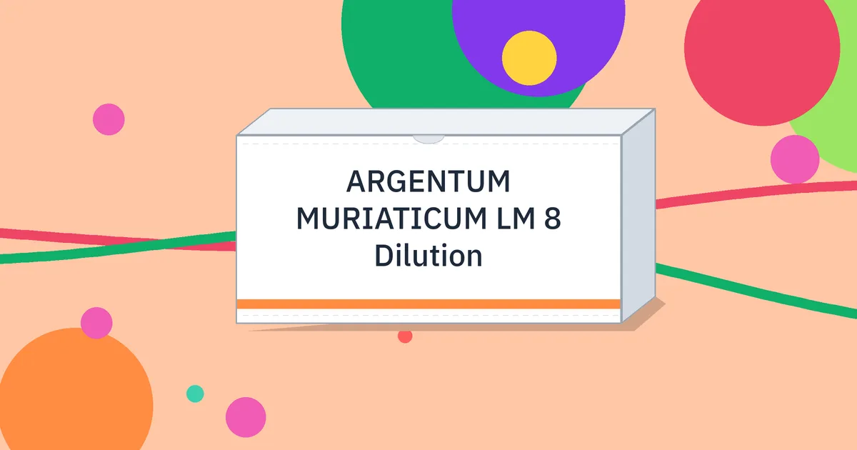Symbolbild: Packung mit der Aufschrift ARGENTUM MURIATICUM LM 8 Dilution (PZN 12768143) – Verfügbarkeit und Bezug in Apotheken in Frankfurt am Main