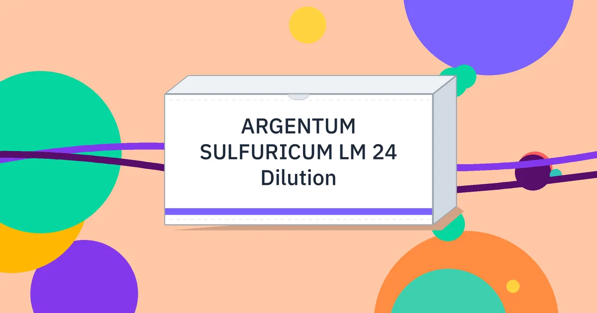 Symbolbild: Packung mit der Aufschrift ARGENTUM SULFURICUM LM 24 Dilution (PZN 12770163) – Verfügbarkeit und Bezug in Apotheken in Frankfurt am Main