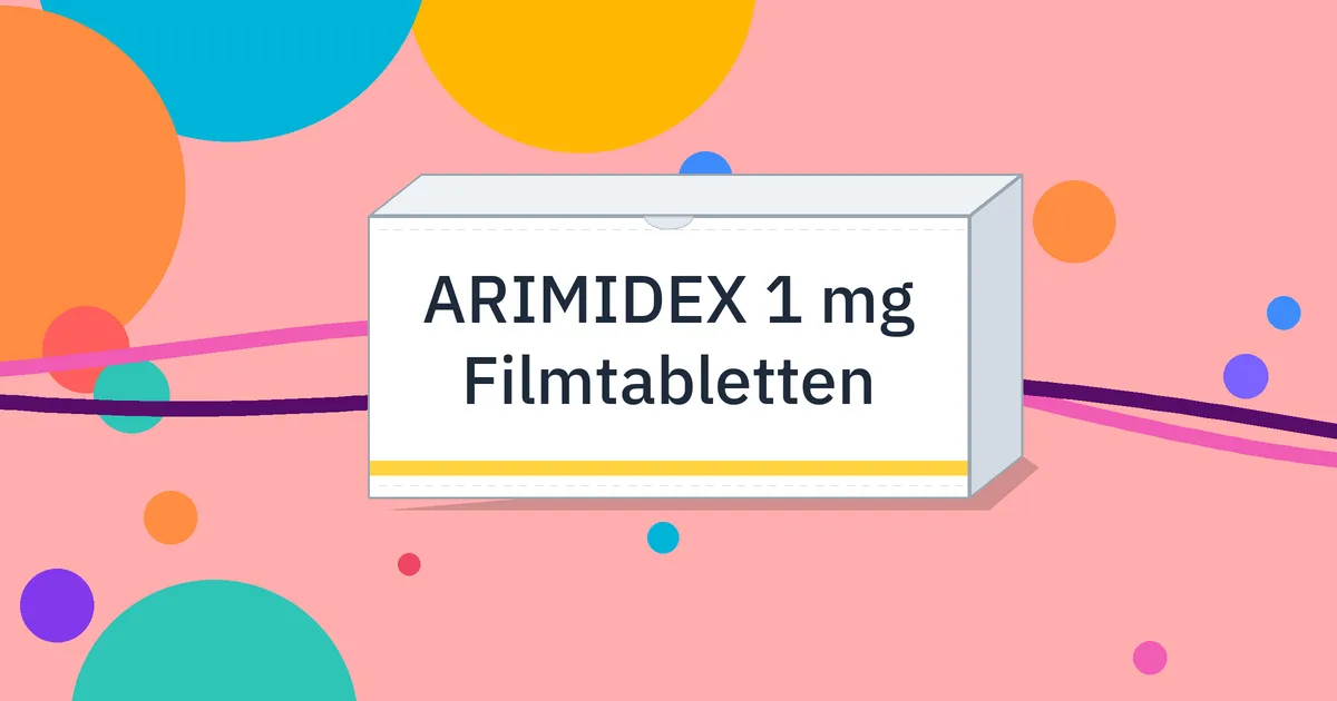 Symbolbild: Packung mit der Aufschrift ARIMIDEX 1 mg Filmtabletten (PZN 07511985) – Verfügbarkeit und Bezug in Apotheken in Frankfurt am Main