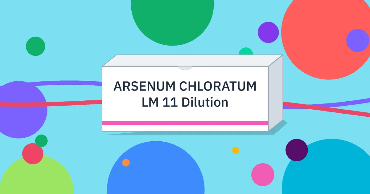 Symbolbild: Packung mit der Aufschrift ARSENUM CHLORATUM LM 11 Dilution (PZN 12771748) – Verfügbarkeit und Bezug in Apotheken in Frankfurt am Main