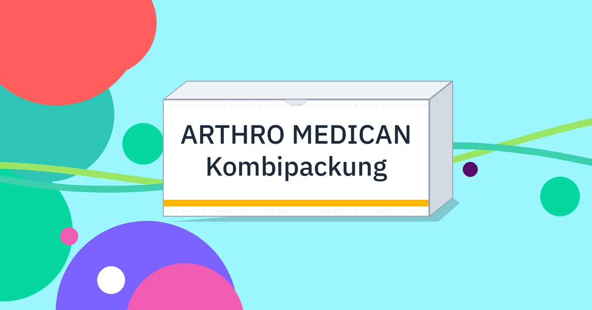 Symbolbild: Packung mit der Aufschrift ARTHRO MEDICAN Kombipackung (PZN 15426934) – Verfügbarkeit und Bezug in Apotheken in Frankfurt am Main