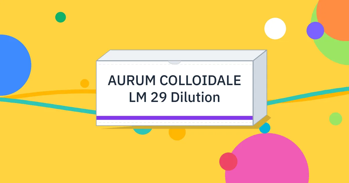 Symbolbild: Packung mit der Aufschrift AURUM COLLOIDALE LM 29 Dilution (PZN 12784432) – Verfügbarkeit und Bezug in Apotheken in Frankfurt am Main
