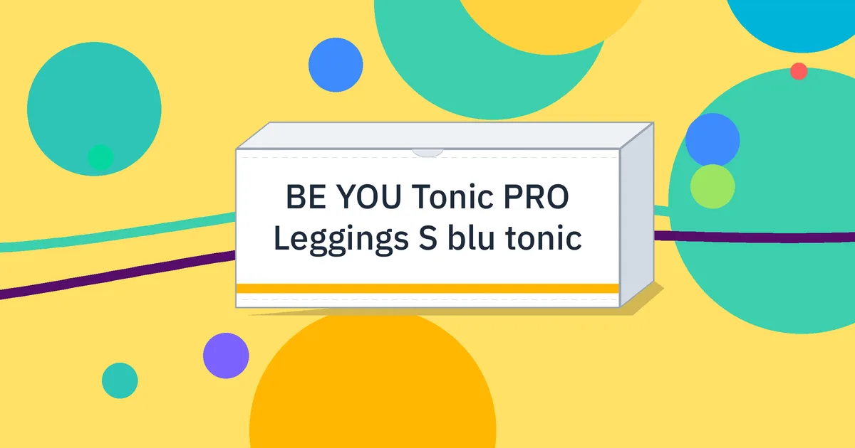 Symbolbild: Packung mit der Aufschrift BE YOU Tonic PRO Leggings S blu tonic (PZN 20376701) – Verfügbarkeit und Bezug in Apotheken in Frankfurt am Main