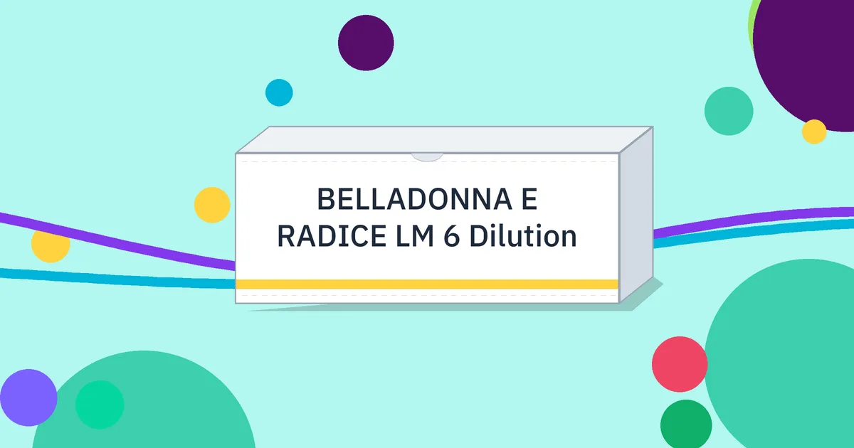 Symbolbild: Packung mit der Aufschrift BELLADONNA E RADICE LM 6 Dilution (PZN 13380990) – Verfügbarkeit und Bezug in Apotheken in Frankfurt am Main
