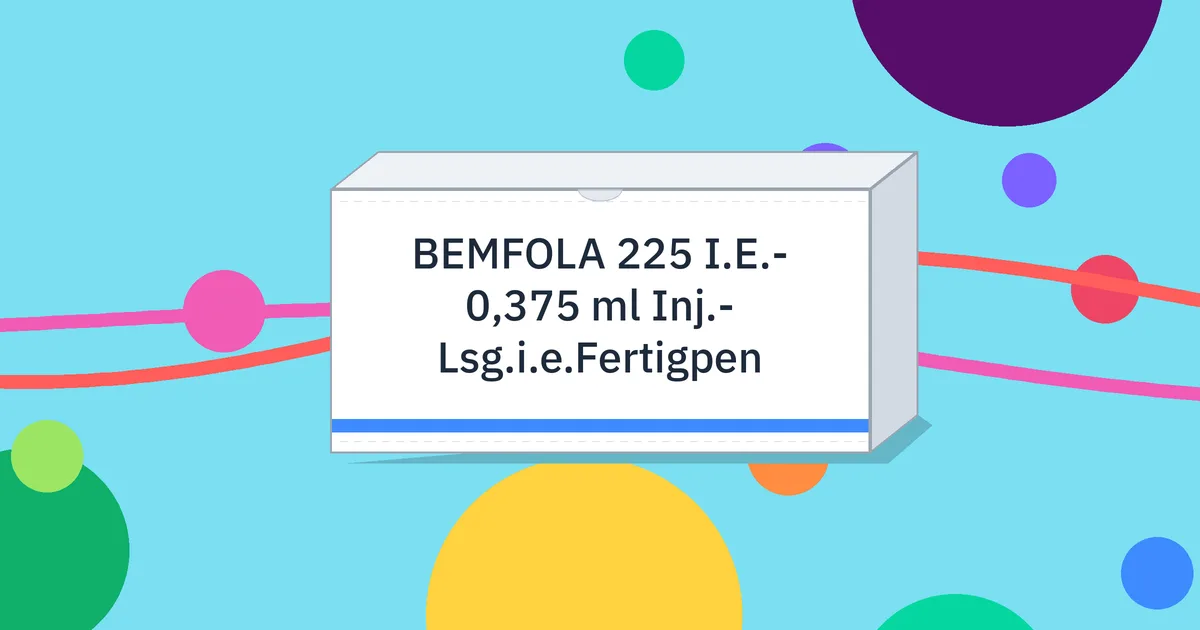 Symbolbild: Packung mit der Aufschrift BEMFOLA 225 I.E.-0,375 ml Inj.-Lsg.i.e.Fertigpen (PZN 17936846) – Verfügbarkeit und Bezug in Apotheken in Frankfurt am Main