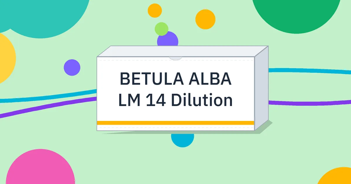 Symbolbild: Packung mit der Aufschrift BETULA ALBA LM 14 Dilution (PZN 12793827) – Verfügbarkeit und Bezug in Apotheken in Frankfurt am Main