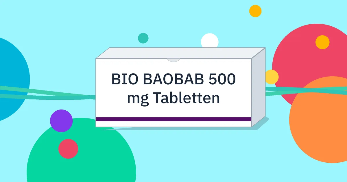 Symbolbild: Packung mit der Aufschrift BIO BAOBAB 500 mg Tabletten (PZN 10133328) – Verfügbarkeit und Bezug in Apotheken in Frankfurt am Main